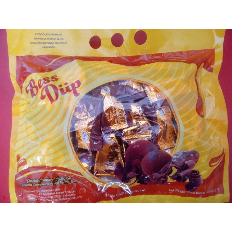 Jual Bess Diip cokelat compound Bess Diip krispi bentuk bola | Shopee ...