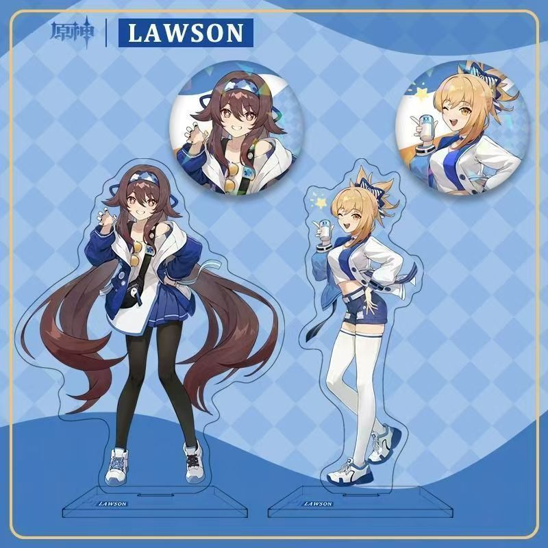 Jual Genshin Impact x Lawson Transparan Bening Koleksi Pajangan Figuran ...