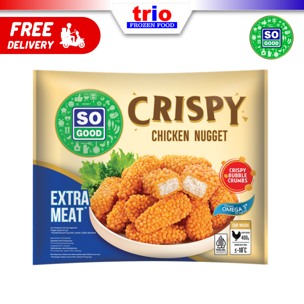 Jual SO GOOD CRISPY CHICKEN NUGGET 400GR | Shopee Indonesia