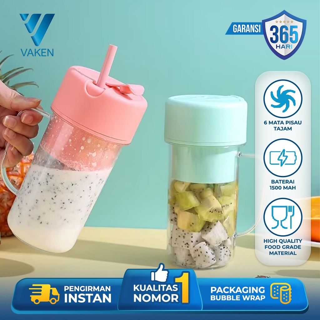 Jual VAKEN Portable Blender 6 Mata Pisau Food Grade Material Bikin Jus ...