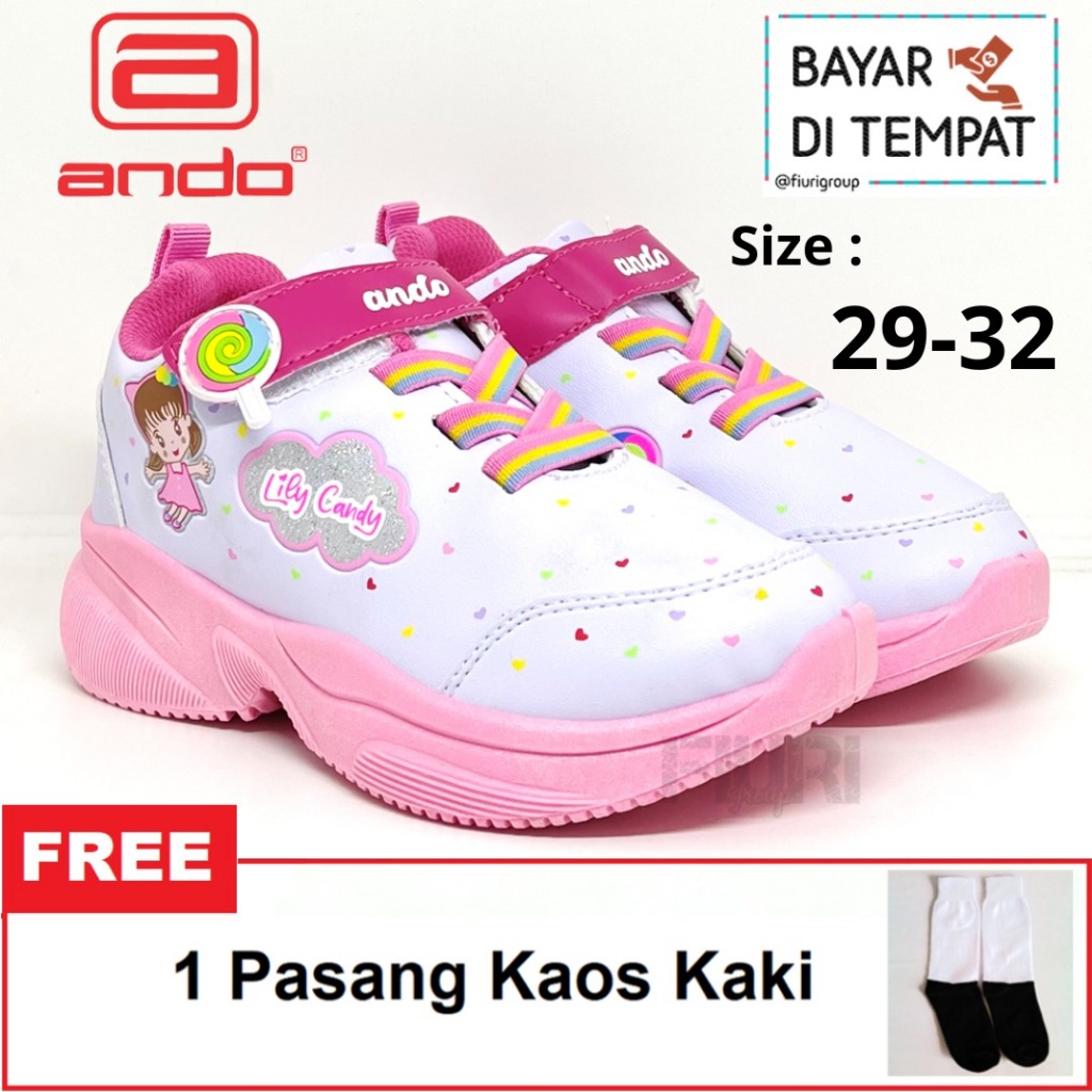 Jual FIURI - ANDO ORIGINAL - LILY CANDY PEREKAT 29-32 PUTIH PINK ...
