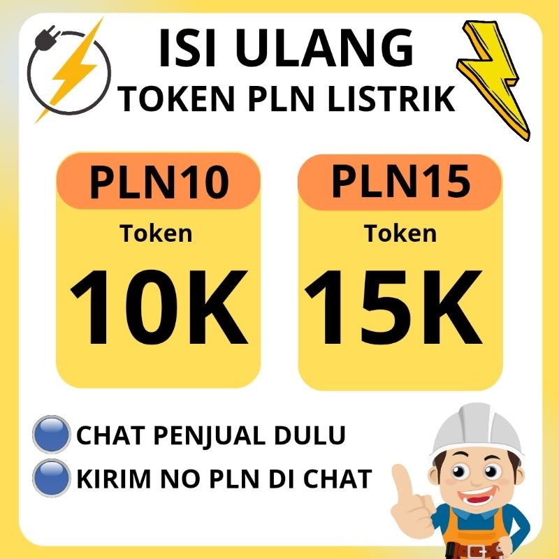 Jual Token Pln Listrik 10K,15K (Chat Penjual Dahulu Sebelum Membeli ...