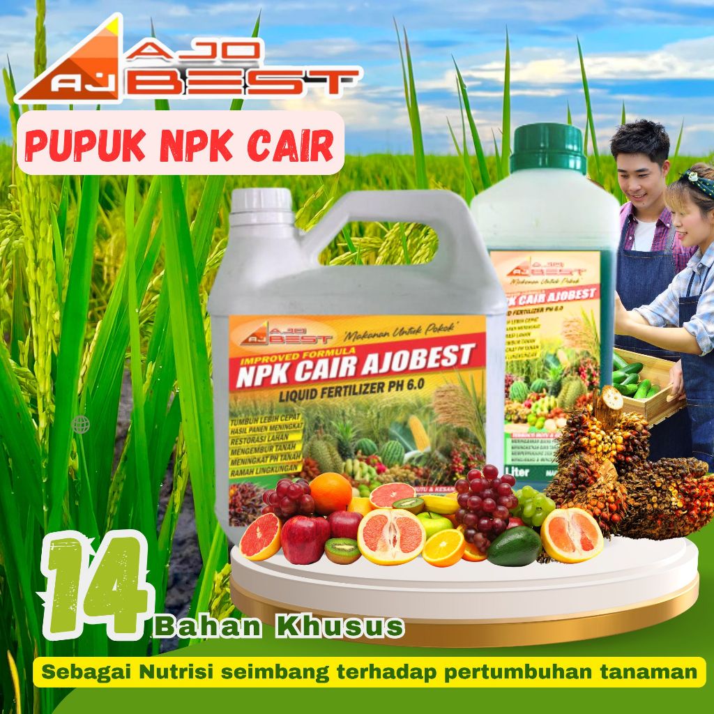 Jual PUPUK NPK CAIR AJOBEST/Pupuk tanaman/ Pupuk premium | Shopee Indonesia