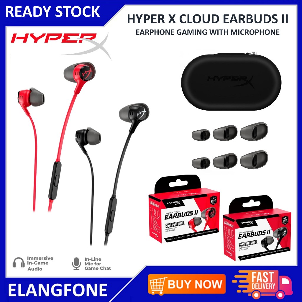 Jual HyperX Cloud Earbuds II / Hyperx Cloud Earbuds 2 Gaming Earbuds with Mic | Shopee Indonesia