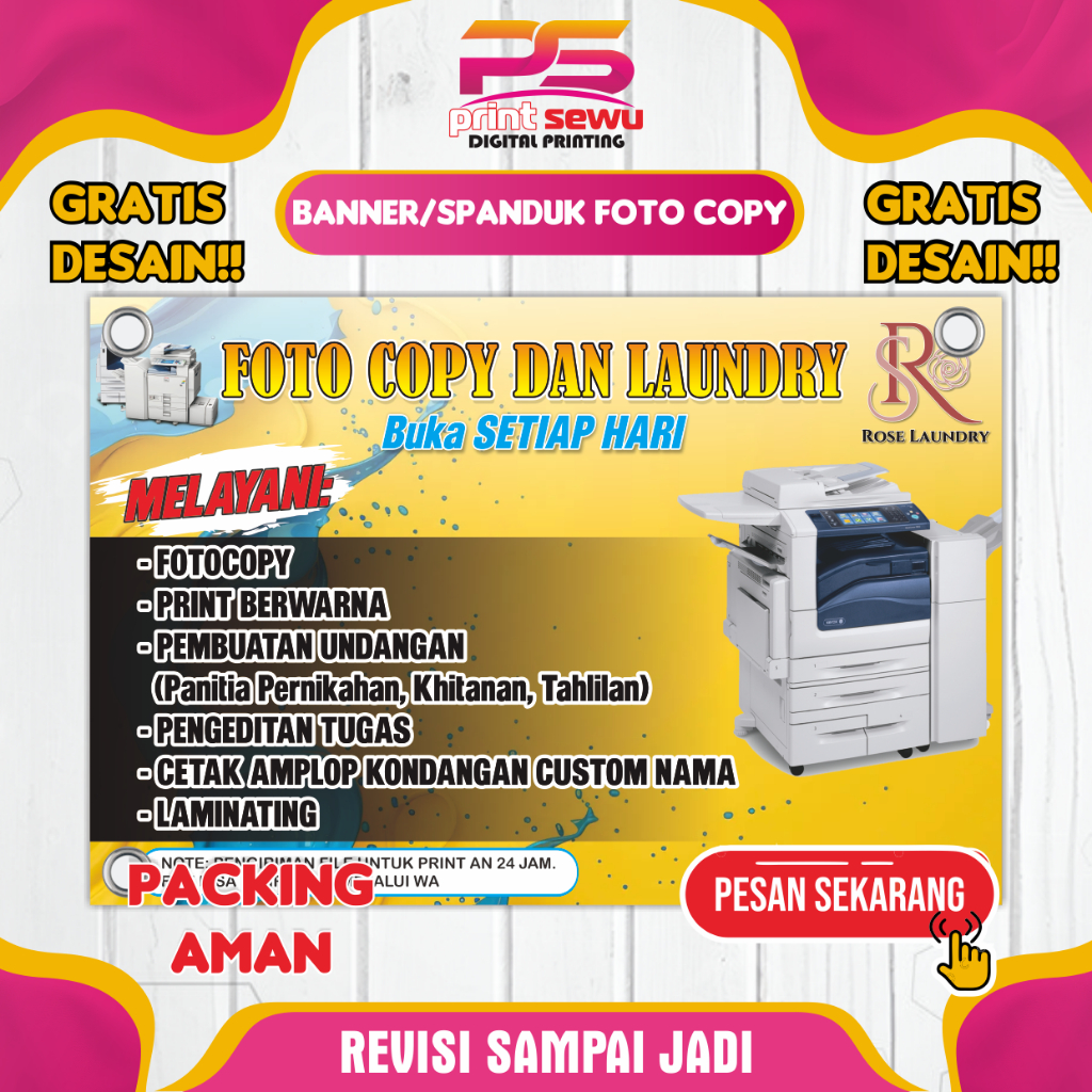 Jual CETAK BANNER/SPANDUK FOTOCOPY | BANNER CUSTOM | BISA GRATIS DESAIN & REVISI SAMPAI JADI ...