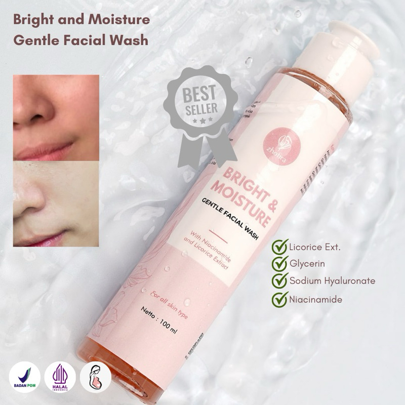 Jual ZHOFIRA Bright and Moisture Gentle Facial Wash | Sabun Cuci Muka Mencerahkan | Hydrating ...