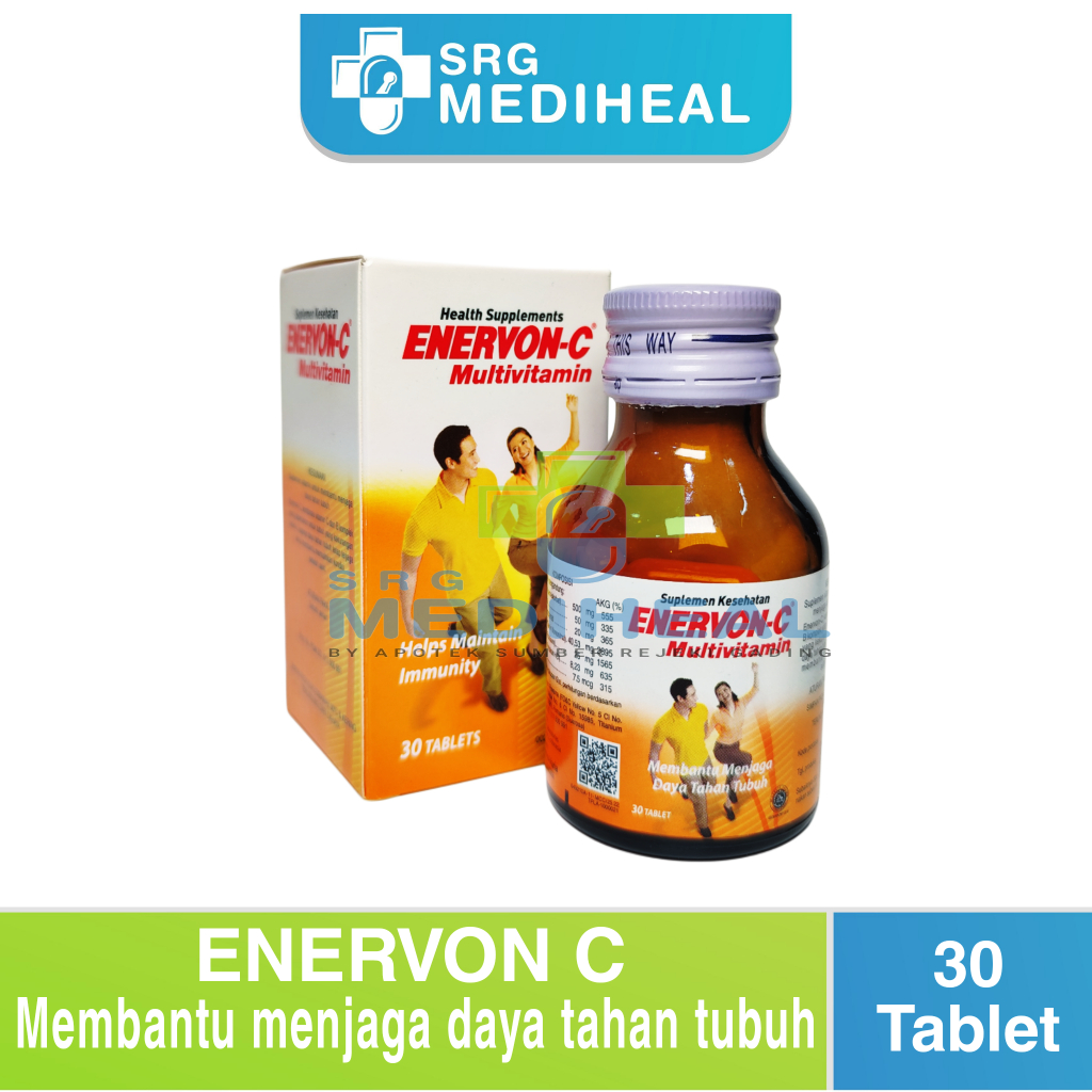 Jual Enervon-C Multivitamin 30 Tab - Multivitamin Daya Tahan Tubuh ...