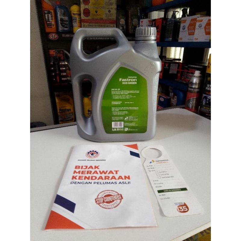 Jual PERTAMINA FASTRON ECO GREEN 5W-30 5W30 SYNTHETIC OIL FOR LGCC ...
