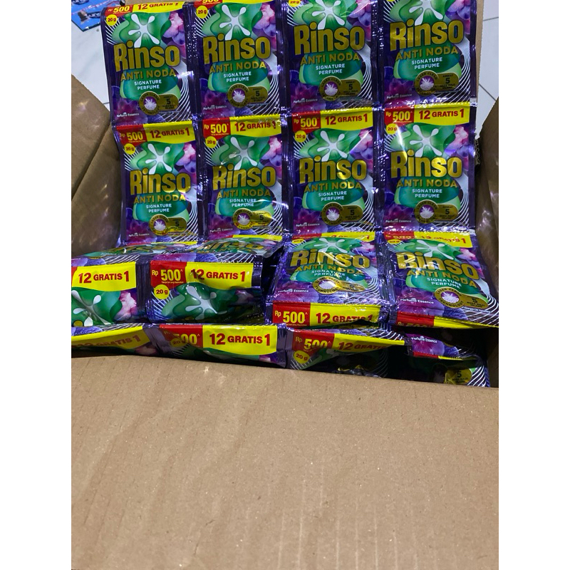 Jual Rinso Cair Sachet 1 KARTON Rinso liquid kemasan renceng 20g 500an ...