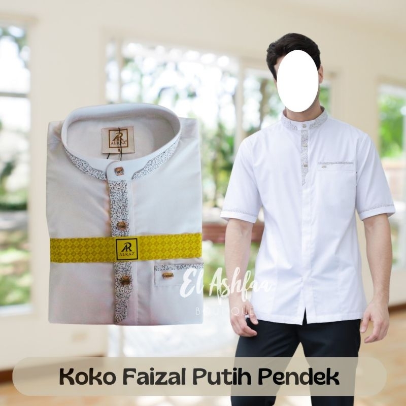 Jual Baju Koko | Al Raz Koko Faizal Spesial Putih Lengan Pendek - El ...