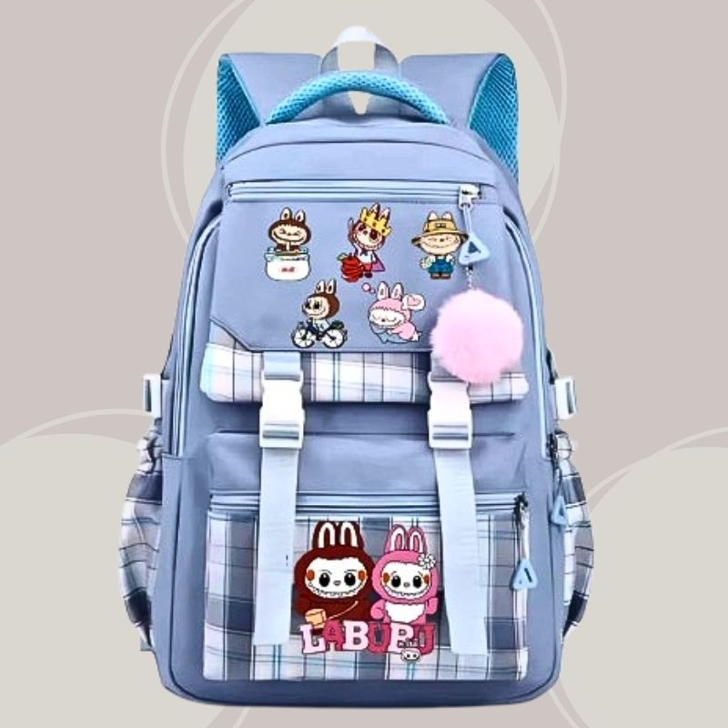 Jual Tas Sekolah Backpack Labubu Tas Karakter Ransel Sekolah Anak Perempuan Sd /Smp Ransel ...