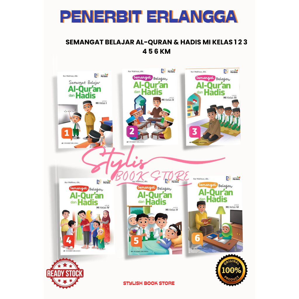 Jual BUKU PAKET SEMANGAT BELAJAR AL-QURAN DAN HADIS MI KELAS 1 2 3 4 5 6 KM KURIKULUM MERDEKA ...