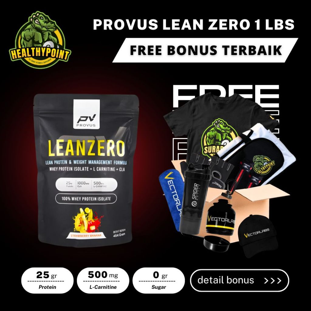 Jual Provus Lean Zero 1 Lbs Whey Protein Isolate WPI Plus Fat Burner ...