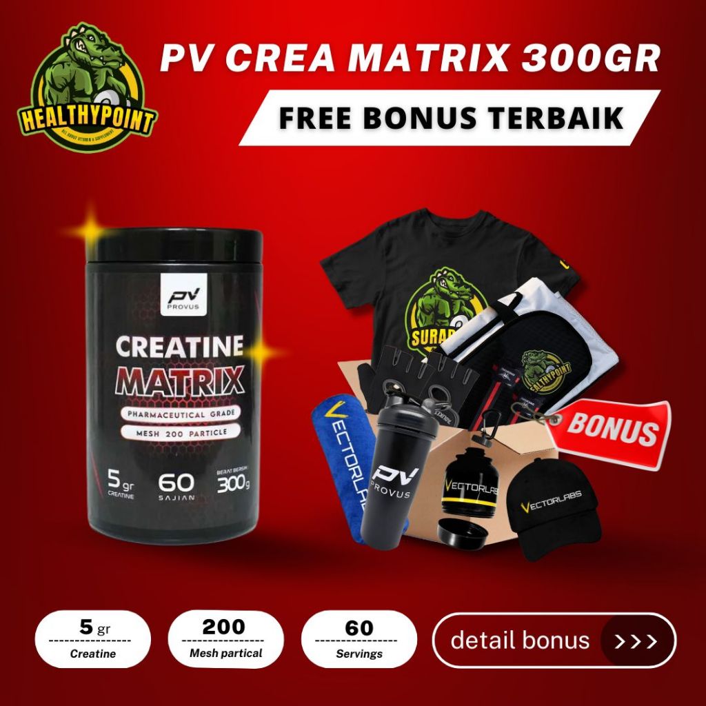 Jual Provus Creatine Matrix 250gram 50 Servings Creatine Monohydrate ...