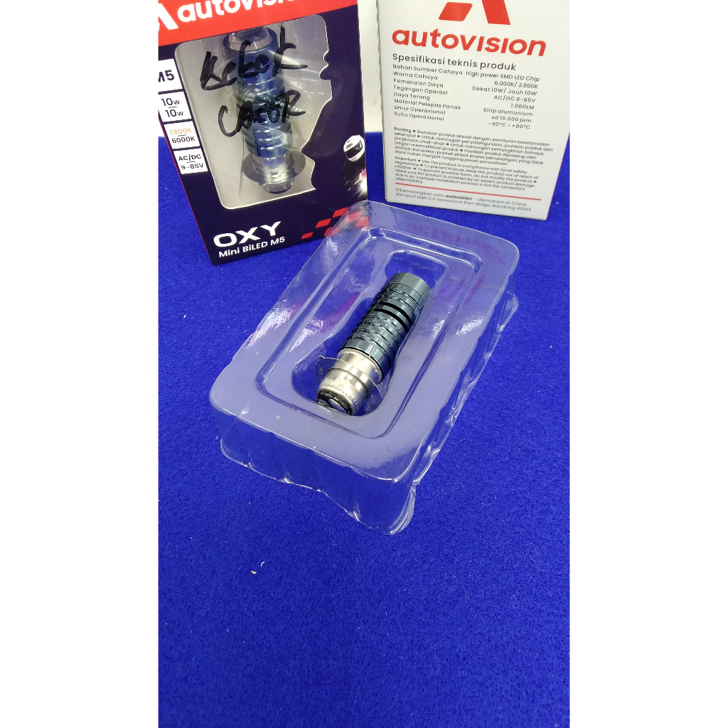 Jual Lampu/Bohlam led laser 2 warna kuning putih motor autovision ...