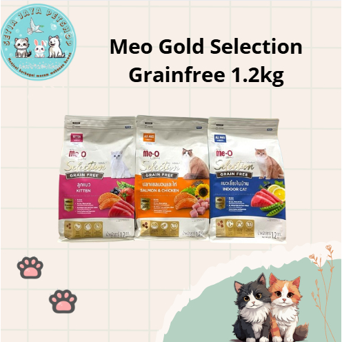 Jual Makanan Kucing - Meo Gold Selection 1.2kg Kitten & Adult Grain ...
