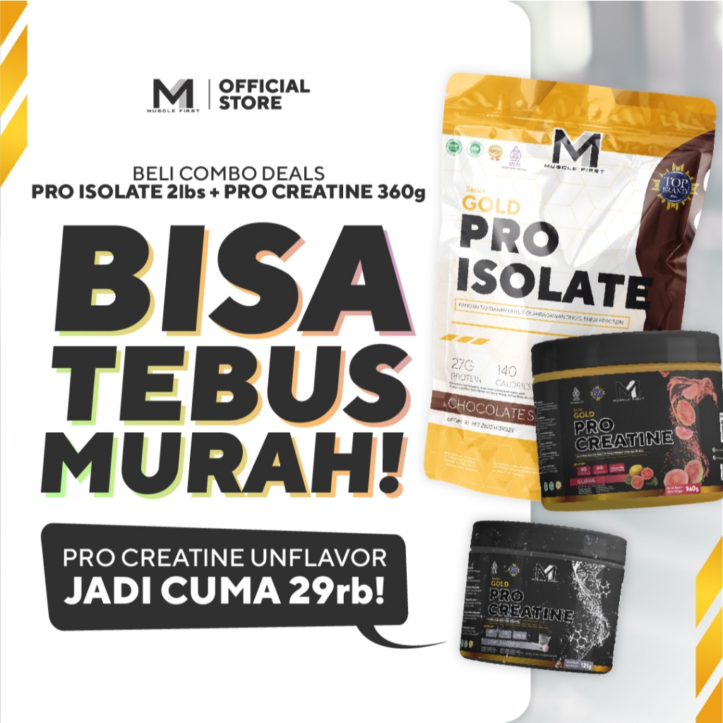 Jual [BUNDLE] MUSCLE FIRST Pro Isolate 2lbs + Pro Creatine 360gr ...