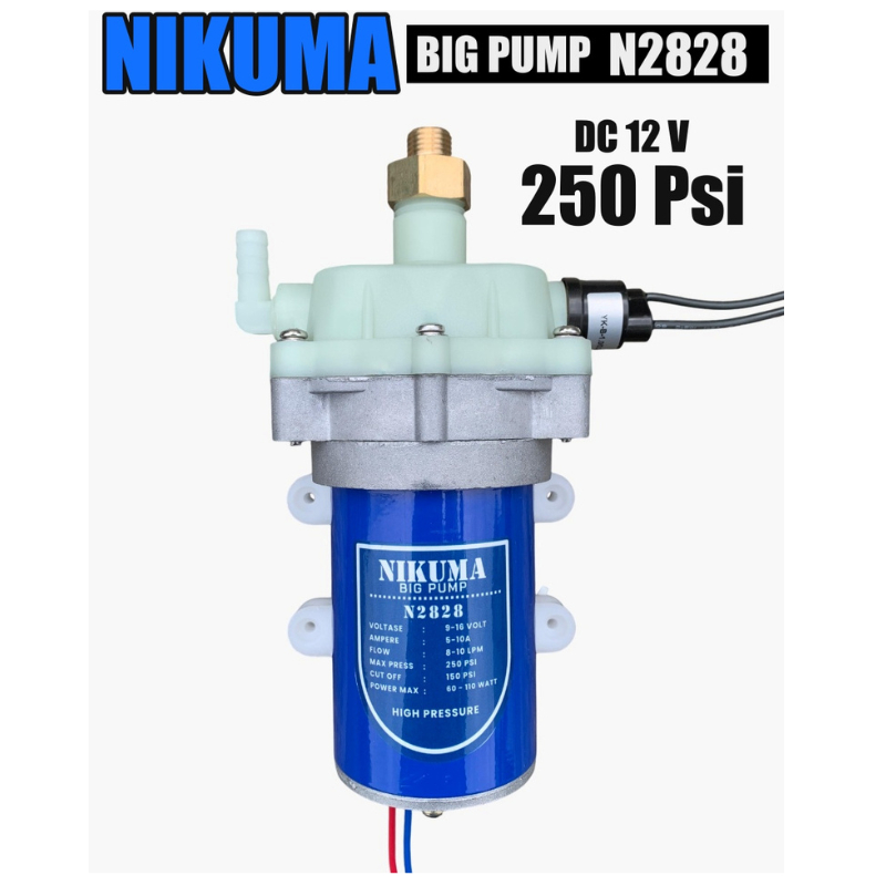 Jual Pompa NIKUMA BIG PUMP DC 12V Tekanan tinggi 250 psi sudah otomatis ...