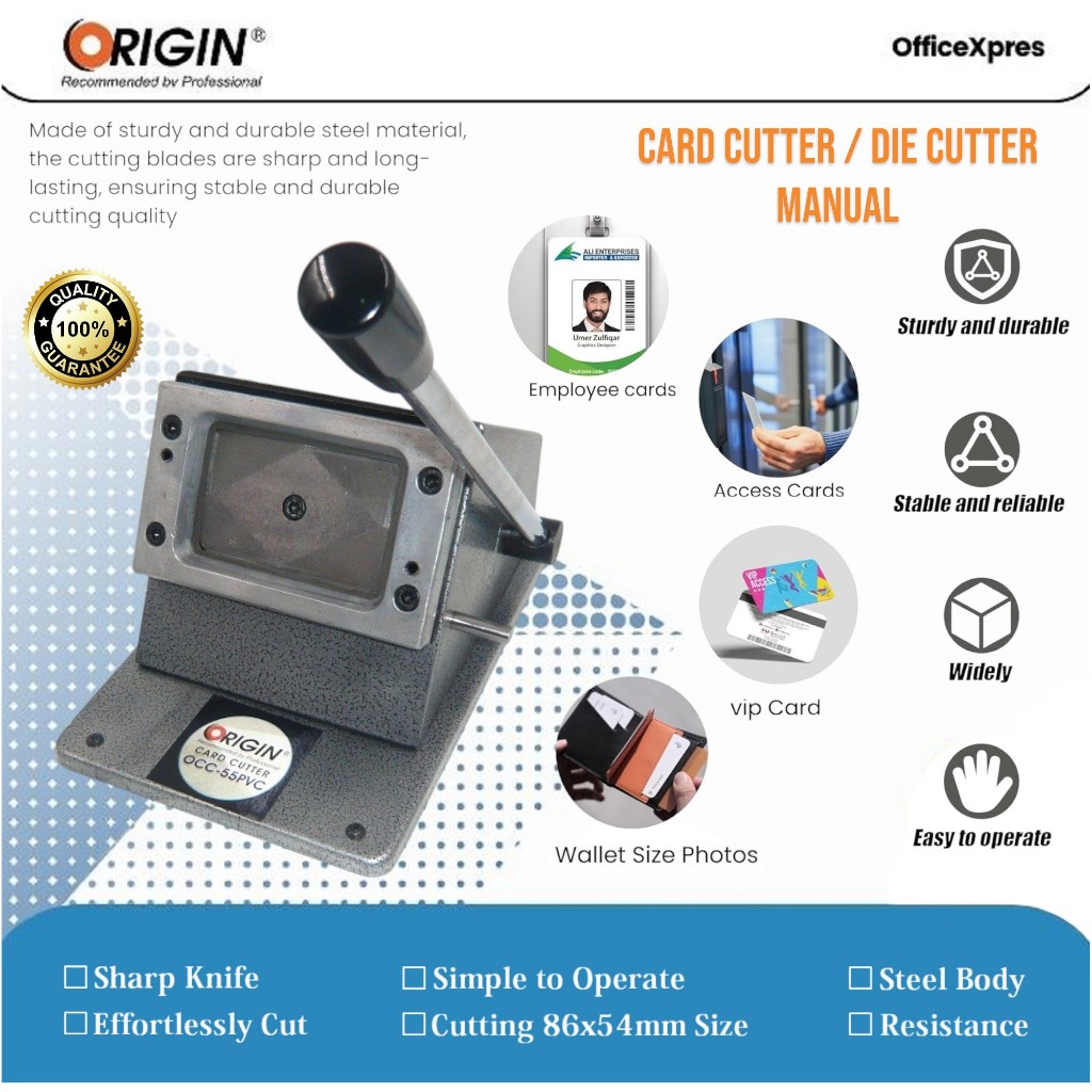 Jual Alat Pemotong Kertas Id Card / Plong ID Card / Card Cutter / Mesin ...