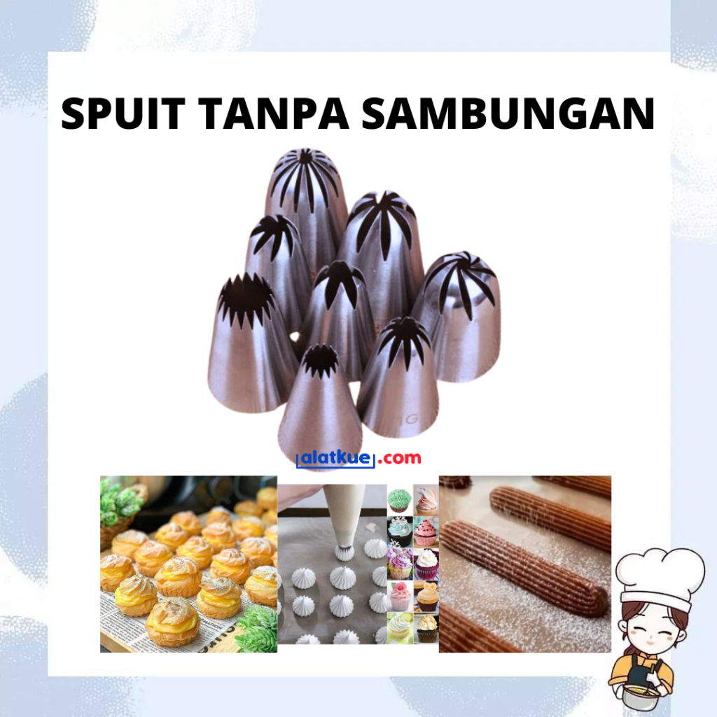 Jual (AKC) Spuit Semprit Kue Kering Meringue Spuit Churros Spuit Eclair ...
