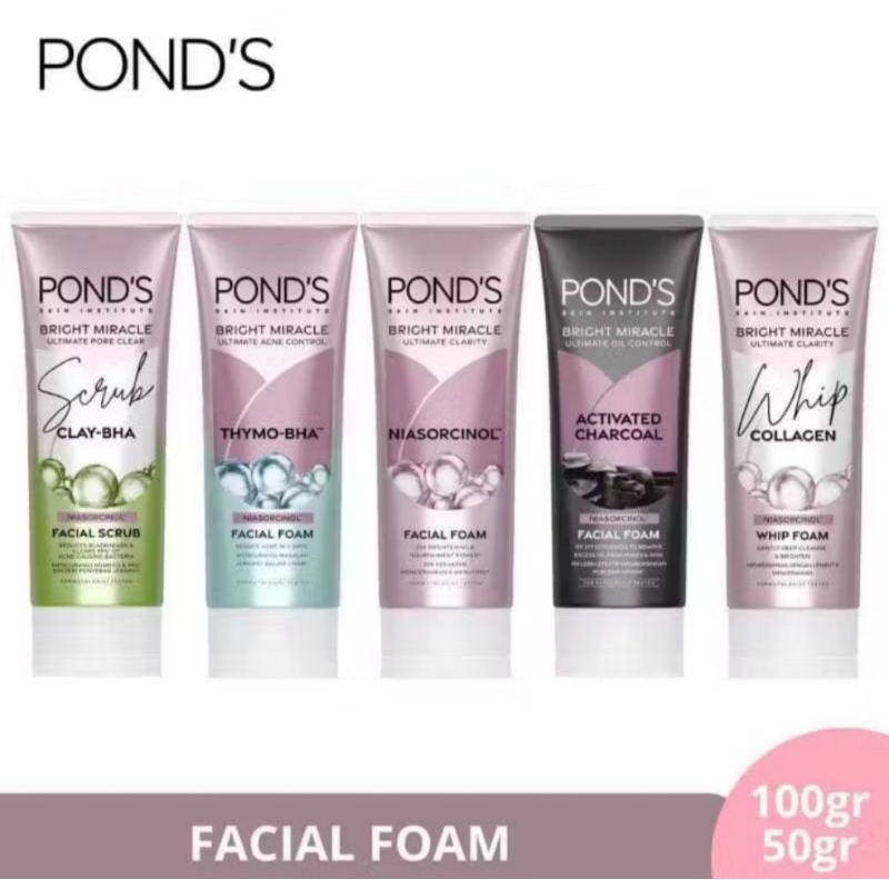 Jual PONDS Facial Foam 50gr - 100gr | Shopee Indonesia