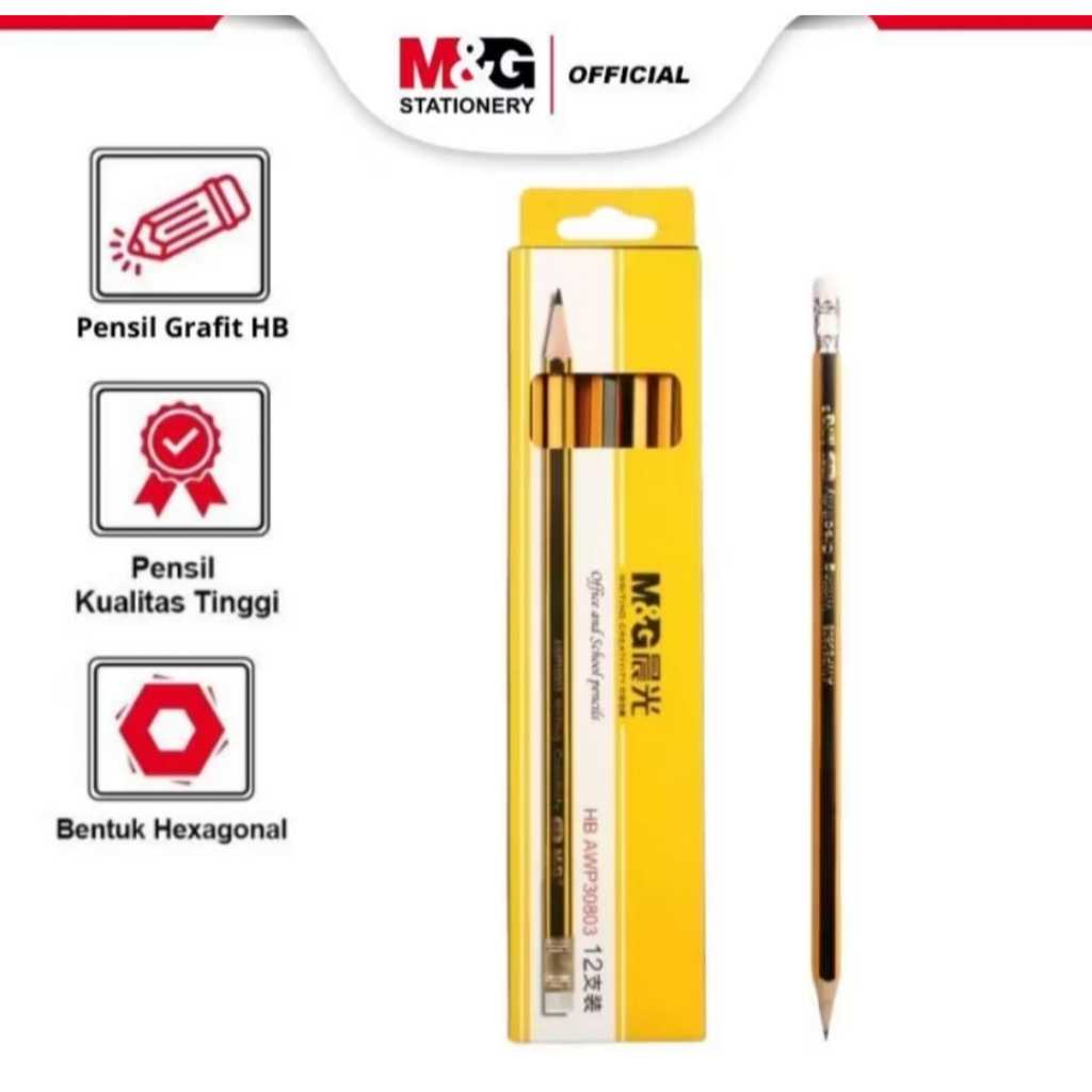 Jual Pensil HB M&G AWP30871 Stasiur ( Satuan ) | Shopee Indonesia
