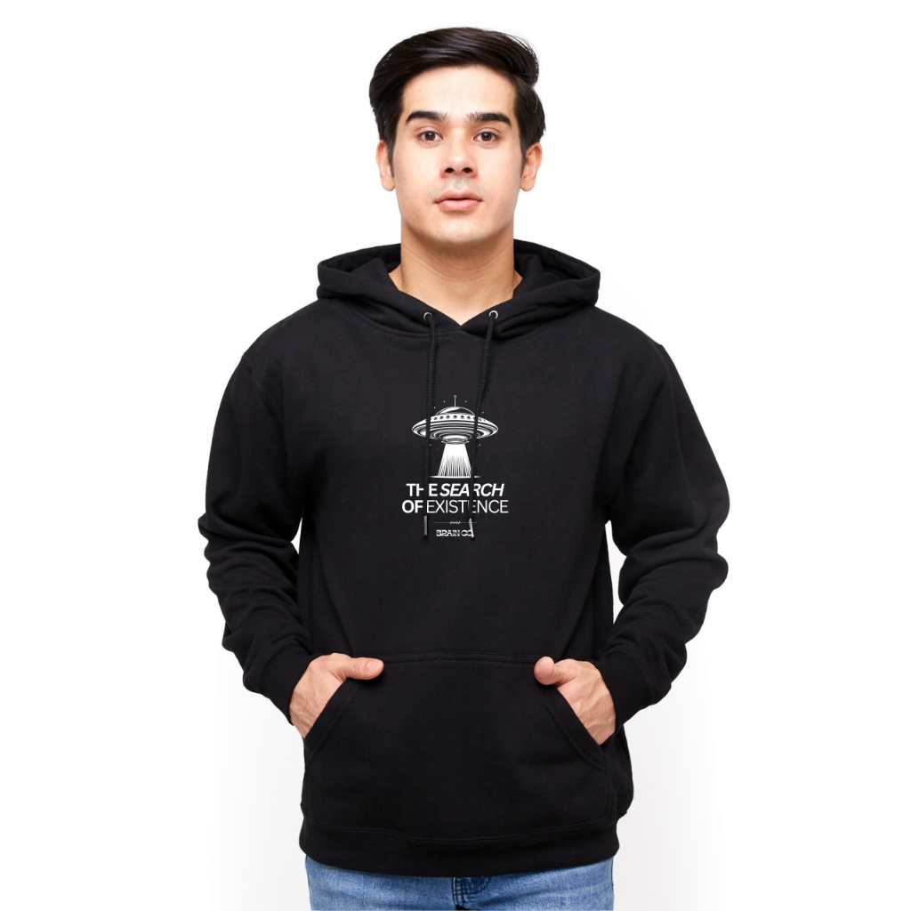 Jual Brain Clothing Hoodie Pria UFO HD warna Hitam | Shopee Indonesia