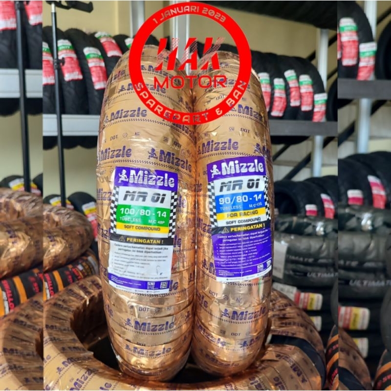 Jual BAN TUBLES MATIC MIZZLE MR01 ( 90/80-14 ),( 100/80-14 ) soft ...