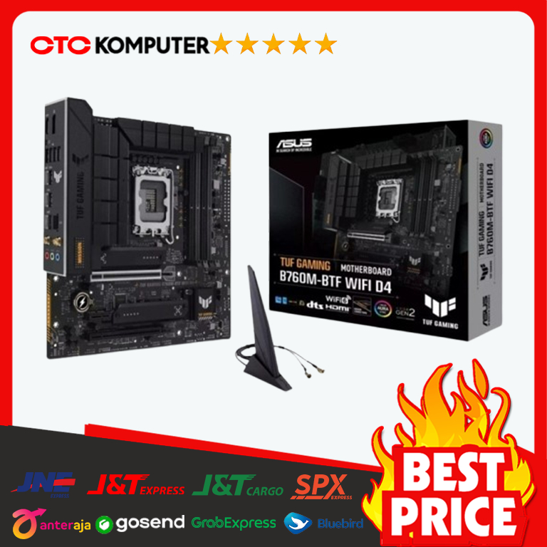Jual Motherboard ASUS TUF GAMING B760M-BTF WIFI D4 (Intel LGA 1700, Gen13) | Shopee Indonesia