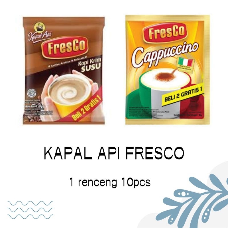 Jual Fresco Cappuccino Kopi Susu (Bag 10 x 27gr) | Shopee Indonesia