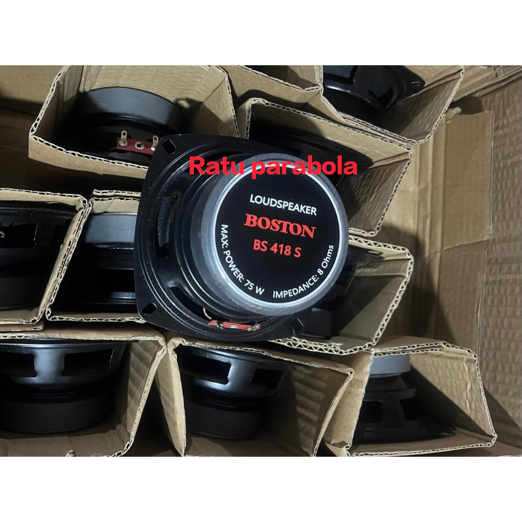 Jual Speaker 4 inch 4" 8 ohm 75 watt boston bs418s / 4" 4 ohm 30 watt ...