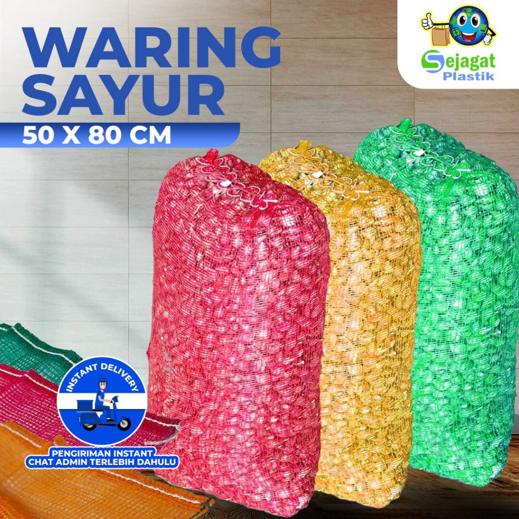 Jual Sejagat Plastik - Waring Sayur 50cm x 80cm karung sayur karung ...