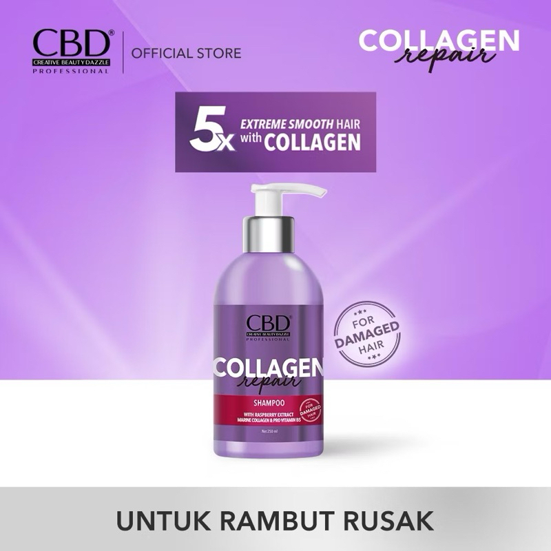 Jual CBD Collagen Repair Shampoo 250ml | Shopee Indonesia
