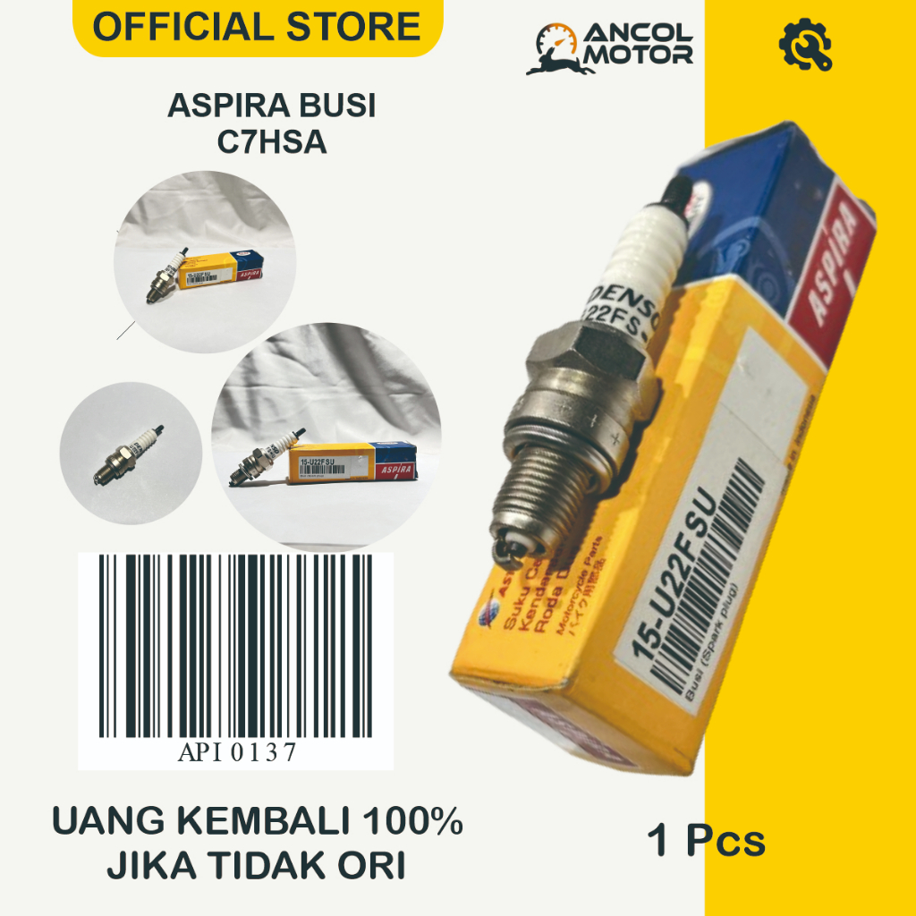 Jual Aspira Busi C7HSA Denso U22FSU - Busi Standar Harian, Pengapian ...