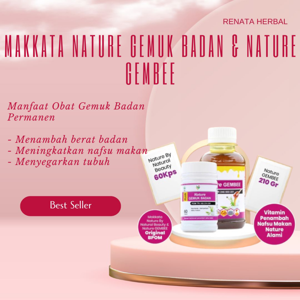 Jual Original MAKKATA Paket Obat Gemuk Badan Nature Caps & Nature ...