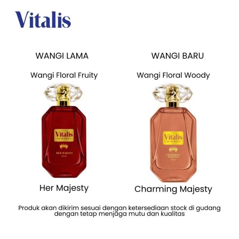 Jual VITALIS EAU DE ROYALE CHARMING MAJESTY / CELEBRATION / COUTURE ...