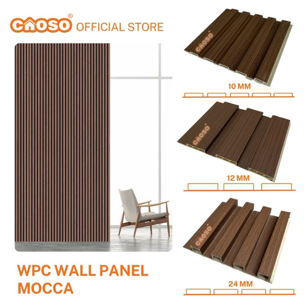 Jual WPC Wall Panel 3 Meter Warna Mocca | Wall Panel Wood panel 3M 3D ...