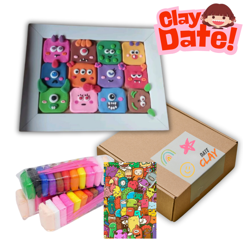 Jual DIY Clay Date Couple 1 Set Frame Ugly Doodle | Ide Clay Date ...