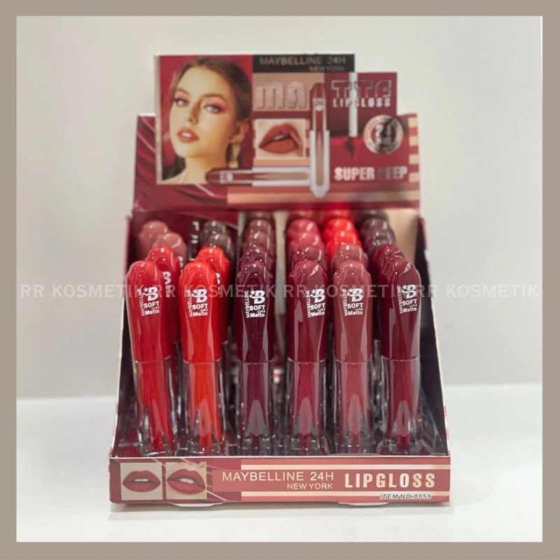 Jual (12PCS) Lipgloss Maybelline Soft Matte ITEM NO: 8059 | Shopee Indonesia