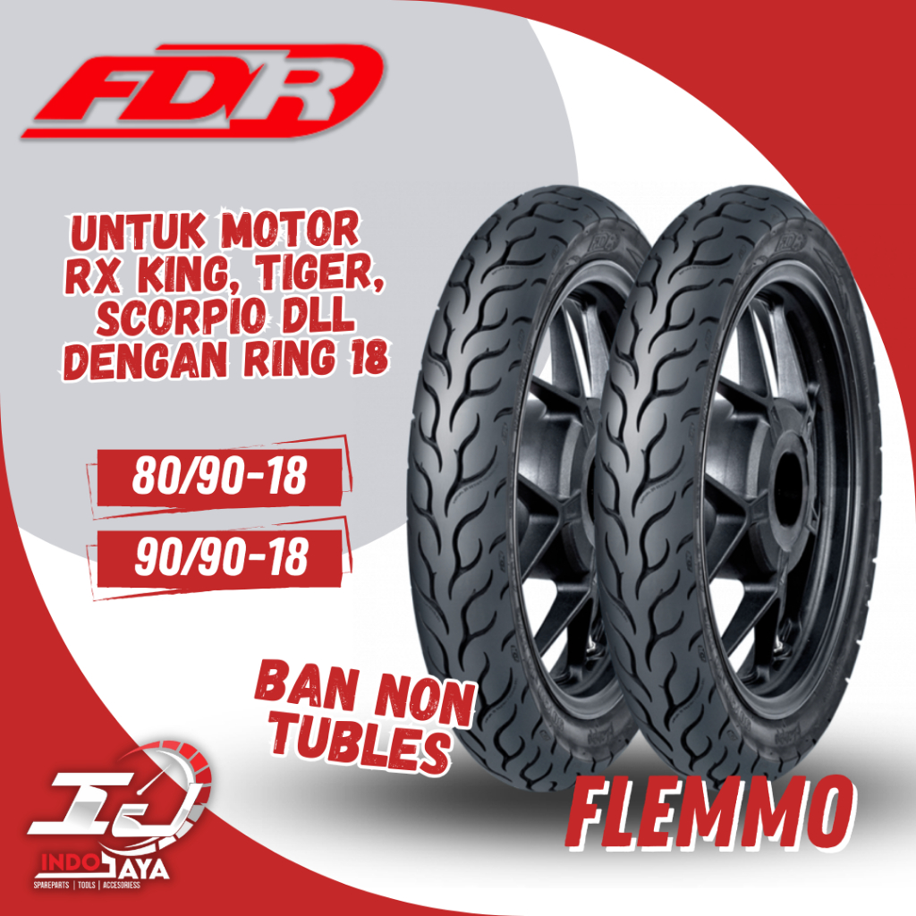 Jual [READY COD] BAN FDR FLEMMO TUBETYPE RING 18 / BAN FDR NON TUBLES ...