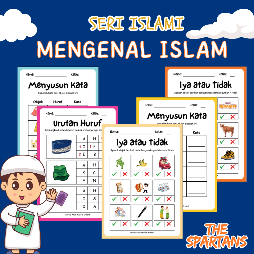 Jual [PW058] 176 Lembar - Worksheet Mengenal Islam - Worksheet Islami ...