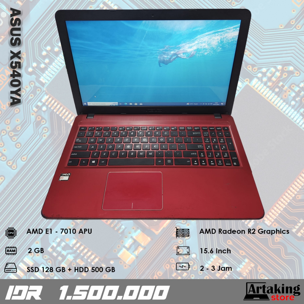 Jual Asus X540YA - AMD E1 - Sudah SSD - Normal Semua Siap Pakai ...