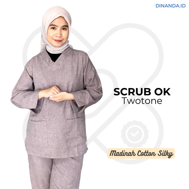 Jual •𝑫𝒊𝒏𝒂𝒏𝒅𝒂• Baju OK OKA 𝗧𝗪𝗢 𝗧𝗢𝗡𝗘 𝙈𝙖𝙙𝙞𝙣𝙖𝙝 𝙎𝙞𝙡𝙠𝙮 Set Lengan Panjang/ Baju jaga Katun Madinah ...