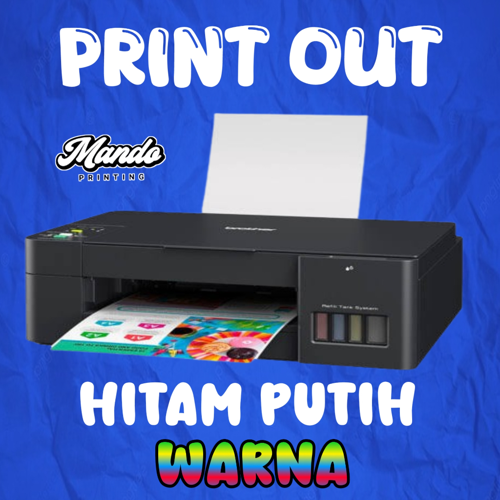 Jual Print Cetak Hitam Putih Warna HVS 80gsm | Shopee Indonesia