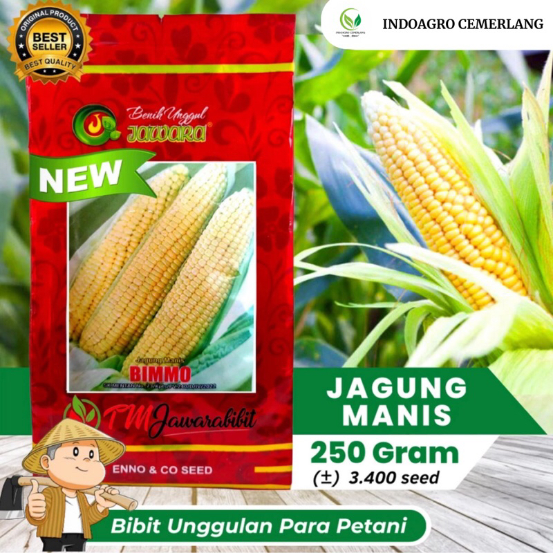 Jual Benih Jagung Manis || BIMMO 250 Gram,Produk Original JAWARA | Shopee Indonesia