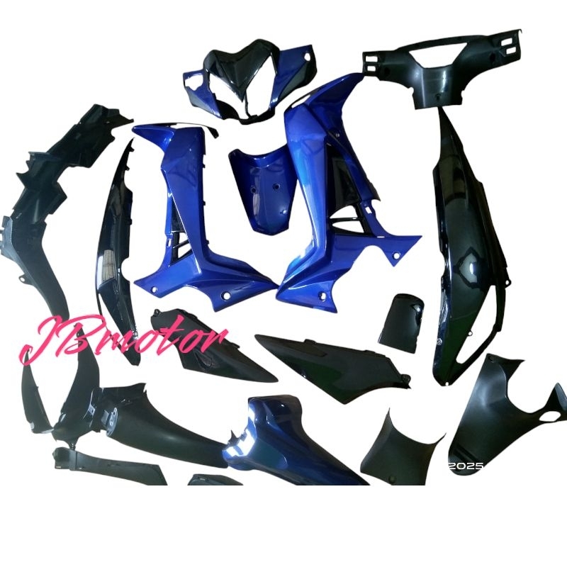 Jual Cover Body Kasar Halus Supra X 125 Batman biru no striping ...