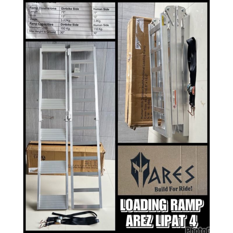 Jual Tangga ARES Lipat 4 Loading Ramp | Shopee Indonesia