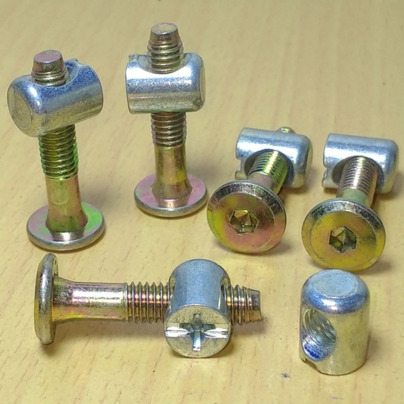 Jual baut jcbc m6x30mm baut knock dowen furniture baut dipan original ...