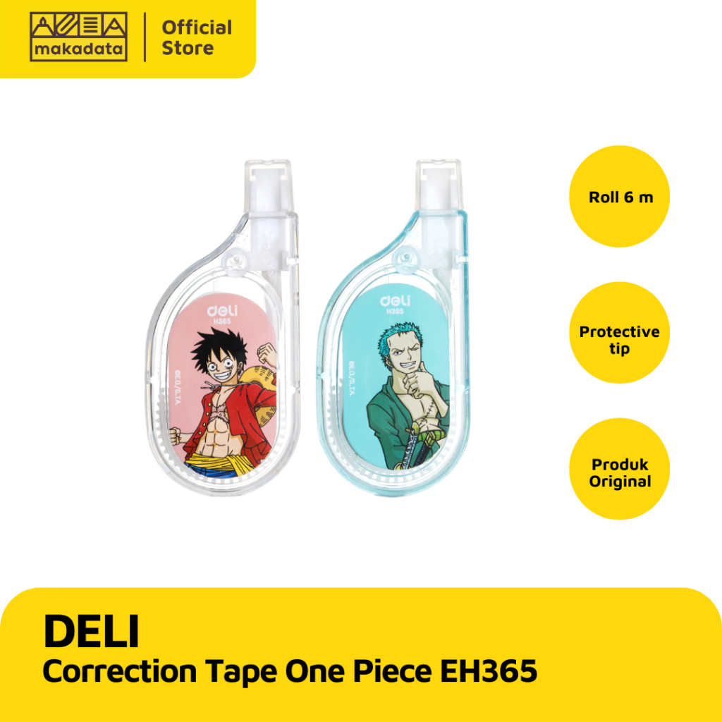 Jual DELI CORRECTION TAPE | TIPE X KERTAS ONE PIECE EH365 (1 PCS ...