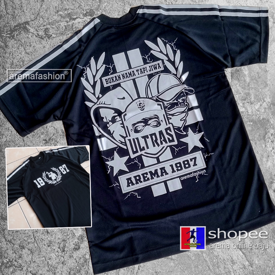 Jual KAOS AREMA HOOLIGAN HITAM TERBARU arema online baju aremafashion ...